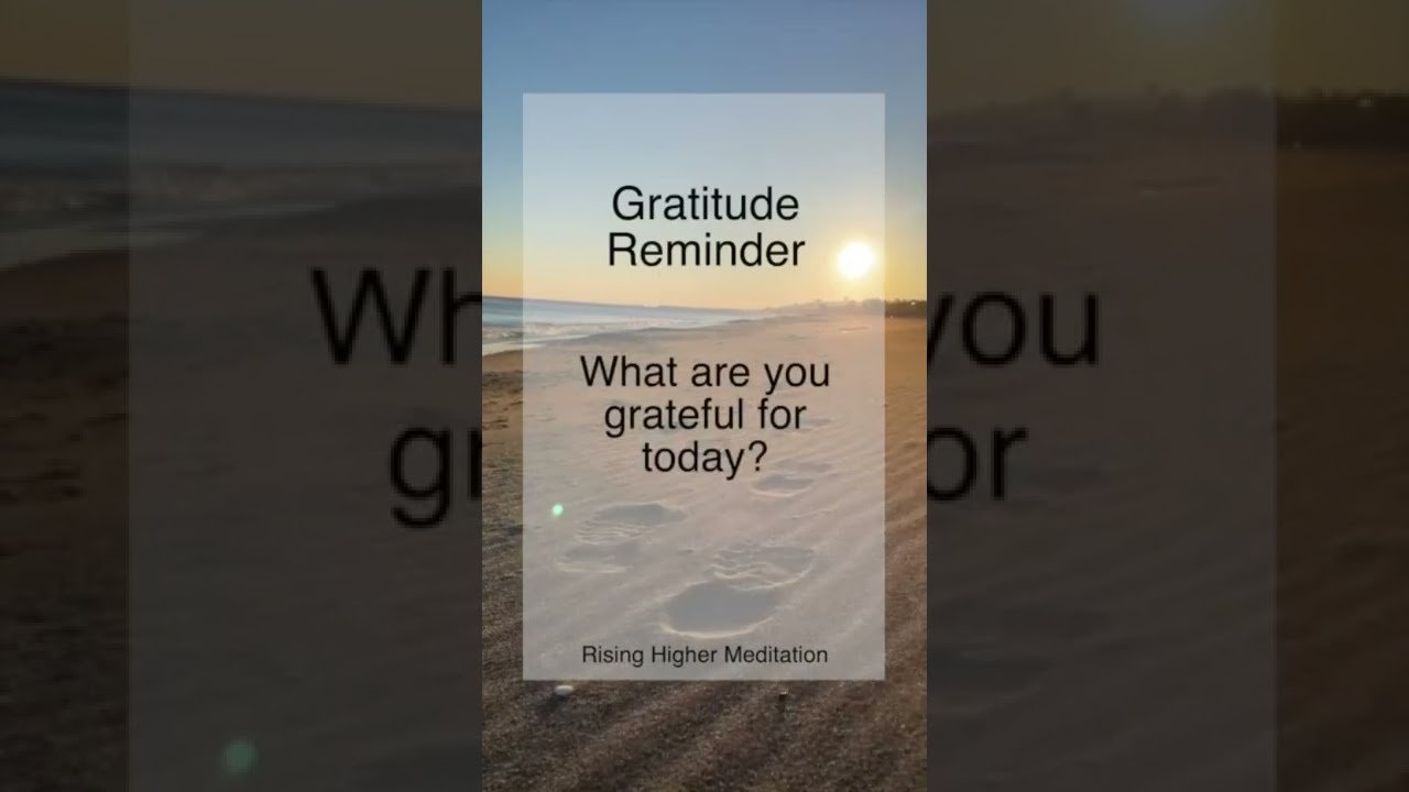 Gratitude Reminder | What are you grateful for today? | Gratitude ...